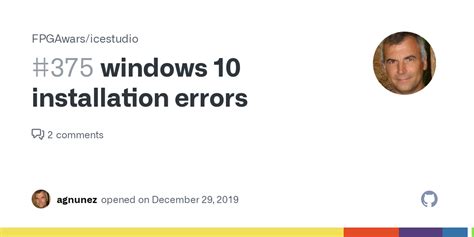 Windows 10 Installation Errors Issue 375 FPGAwars Icestudio GitHub