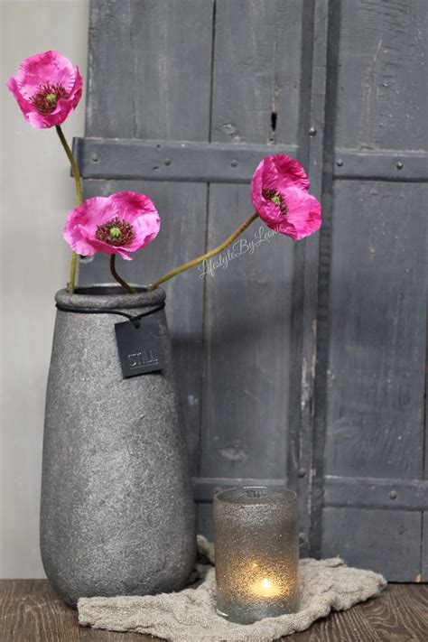 Zijden Klaproos Dark Pink Cm Lifestyle By Leonie