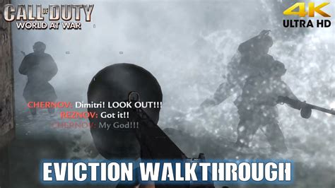 Call Of Duty World At War Eviction Walkthrough 4k Youtube