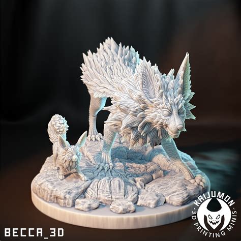 Kaiju Jolteon And Eevee 3d Printed Tabletop Rpg Monster Etsy