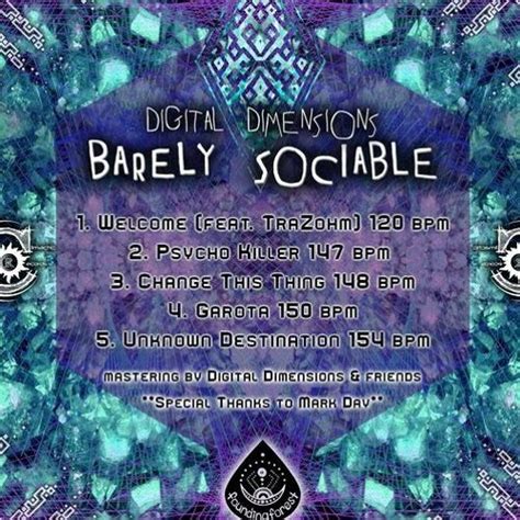 Stream 4 Garota Preview Barely Sociable Ep By Digital