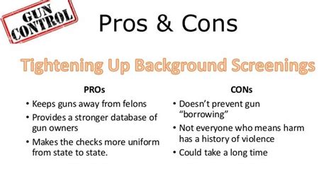 😎 Paper On Gun Control Pros And Cons Gun Control Pros And Cons 2019