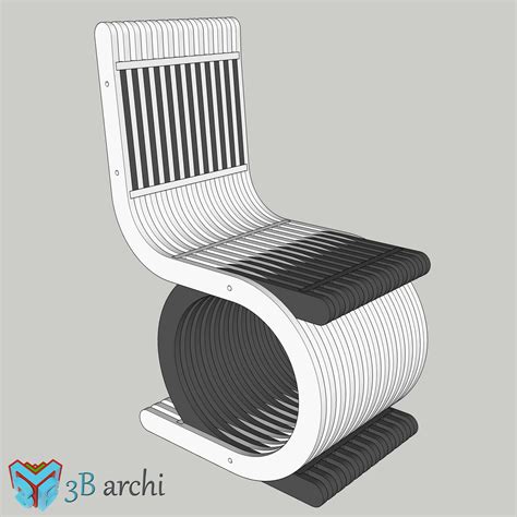 Parametric Chair Wooden Dining Chair Cnc Chair Design Modern