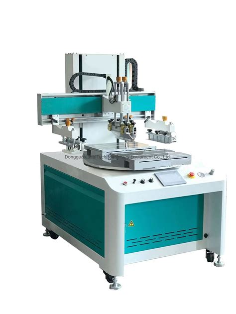 Automatic High Precision 2 Stations Rotary Flat Screen Printer Screen