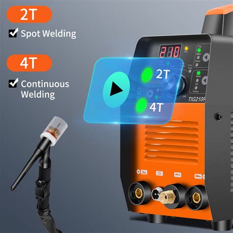 Vevor Tig Welder 210amp 3 In 1 Welder Tig 110220v Dual Voltage Hf