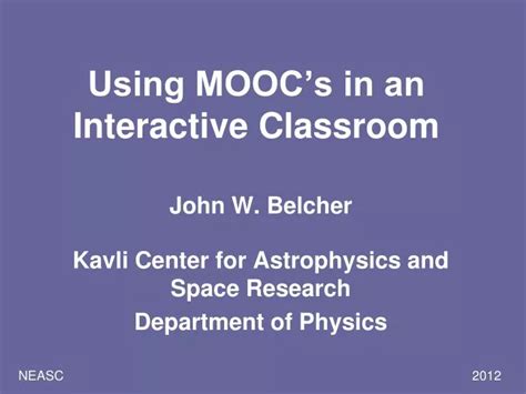 Ppt Using Moocs In An Interactive Classroom Powerpoint Presentation