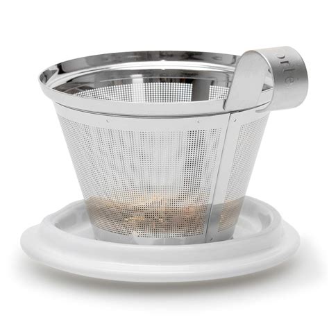Tea Forte Kati Cup Bleu Ceramic Tea Infuser Cup With Infuser Basket