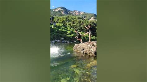 밀양 얼음골 압구정계곡계곡물놀이여름휴가입수단체입수계곡요가원샨티 Youtube