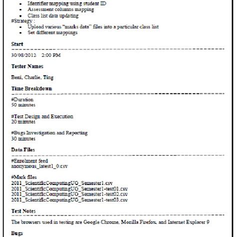 Examples Of Charters In The Exploratory Testing For The Sms Project Download Scientific Diagram