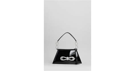 Mach And Mach Samantha Shoulder Bag In Black Leather Lyst
