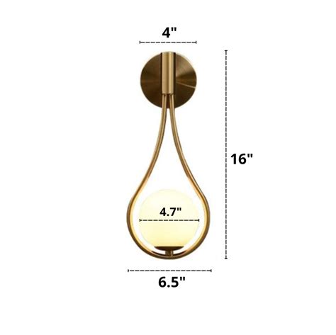 Nordic Frosted Glass Globe Wall Sconce Hadley
