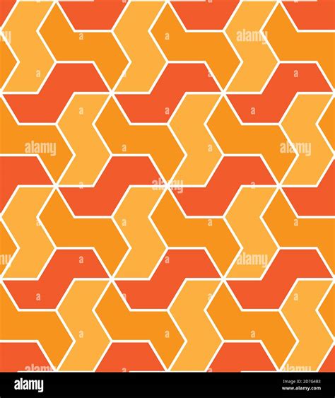 Geometric Seamless Pattern Mosaic Of Abstract Shapes Vector