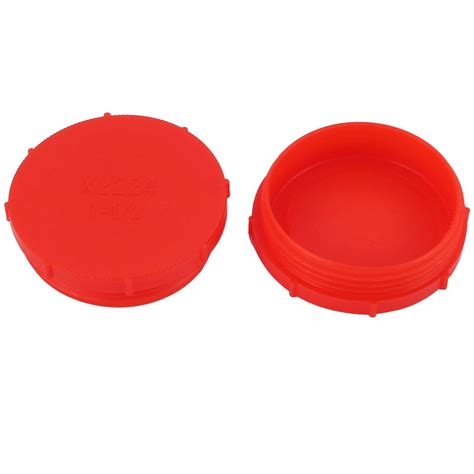 Sourcingmap 2pcs M48 X 20mm Pe External Threaded Tube Insert Cap Screw