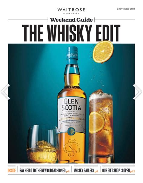 If You Love Whisky Dont Forget To Pick Up Your Copy Of Waitrose Weekend 2nd November Edition
