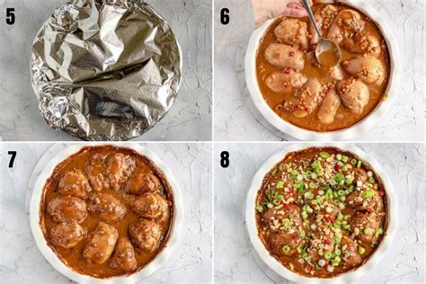 Easy Spicy Thai Peanut Butter Chicken Thighs Scrummy Lane