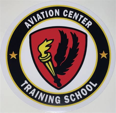 Us Army Aviation Center Training School Sticker Decal Patch Co