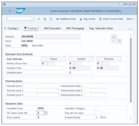 Product Costing In The Material Master In Sap S4hana