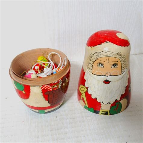 Santa Nesting Dolls Etsy