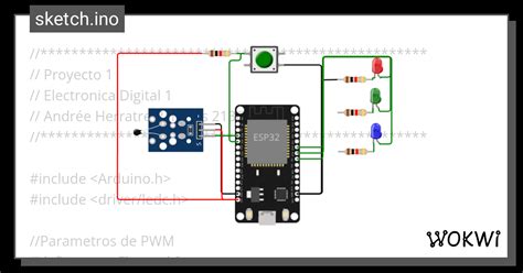 Proyecto 1 Electronica Digital 2 Wokwi Esp32 Stm32 Arduino Simulator