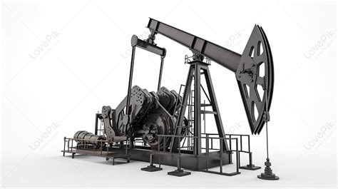 흰색 배경에는 원유 펌프 또는 석유 장비의 3d 렌더링이 표시됩니다 3d 배경 석유 산업 배경 가스 배경 이미지 Hd 3d 석유 산업 가스 배경 사진 무료