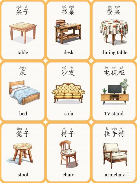 Kim Lets Learn About Some Furniture Today The Classifiers For These