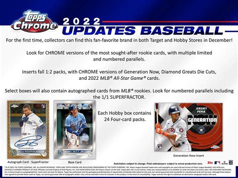 Topps Chrome Update Series Baseball Hobby Box Breakaway Sports Cards