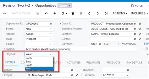How To Add A Dropdown List Field To An Acumatica Screen Crestwood