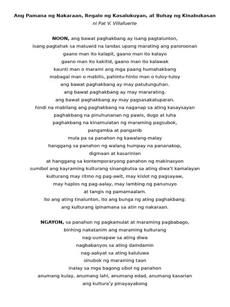 Ang Pamana Ng Nakaraan Pdf