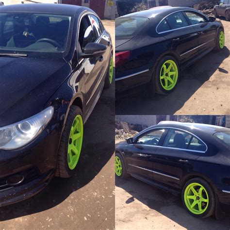 Зеленые диски — Volkswagen Passat CC, 2 л, 2011 года | запчасти | DRIVE2