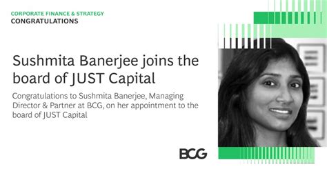 Bcg On Corporate Finance And Strategy On Linkedin Sushmita Banerjee On