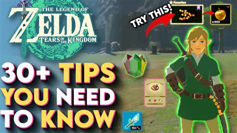 30 Critical Tips You Need To Know In Zelda Tears Of The Kingdom