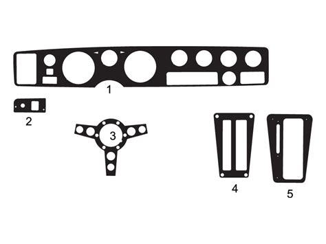 Pontiac Firebird 1971 1981 Dash Kits Diy Dash Trim Kit