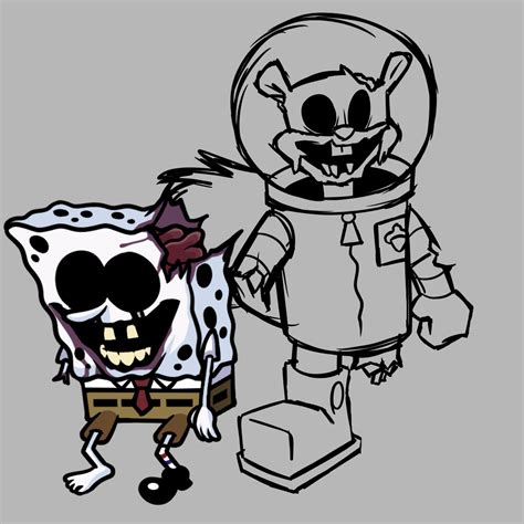 Heres A Spongebob Frostbite Sketch I Need To Finish R Fridaynightfunkin