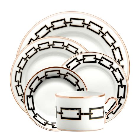 Ginori 5 Piece Place Setting Catene Black