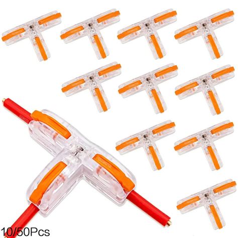 1050pcs Universal T Type Push In Fast Wire Connector Terminal Block