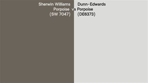 Sherwin Williams Porpoise Sw 7047 Vs Dunn Edwards Porpoise De6373