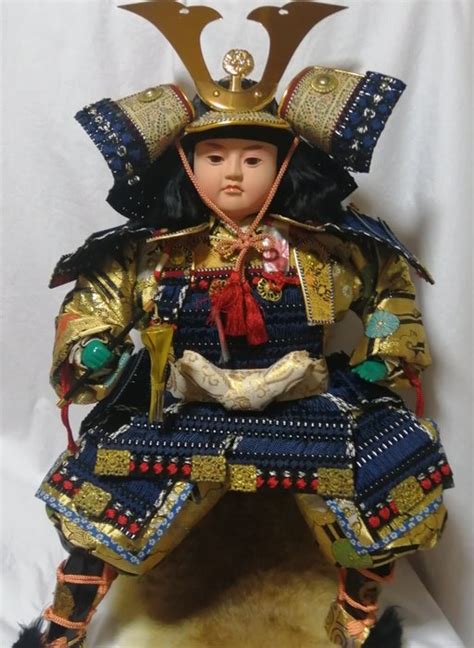 Samurai Musha Ningyo Gofun Legno Laccato Peli Animali Catawiki