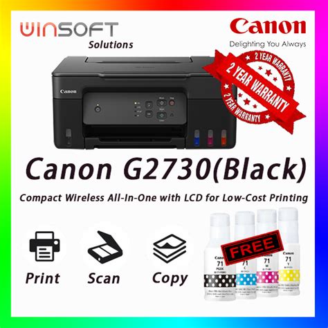 Canon Pixma G2730 Multifunction Refillable Ink Tank Printer Lazada