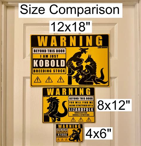 Warning Werewolf Metal Sign Nsfw Scaly Shop