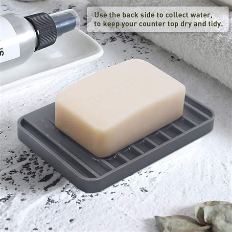 Bathroom Shower Waterfall Kitchen Sink Custom Soap Dish Sponge Silicone
