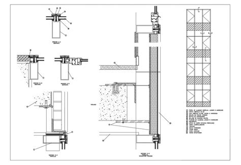 Glass Curtain Wall Section Detail Dwg Wall Design Ideas