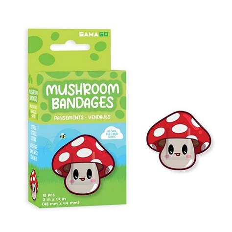 Mushroom Adhesive Bandages 18 Count Oriental Trading
