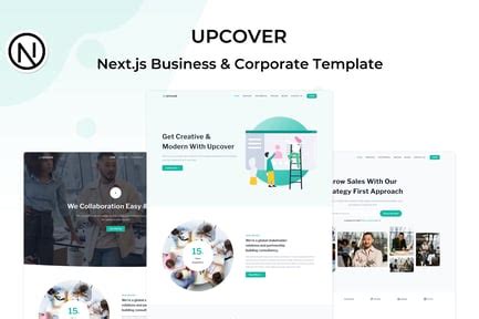 Best Upcover React Next Js Business Landing Template