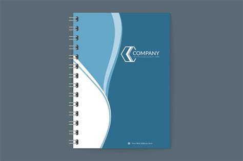 premium vector creative magazine software development notebook cover