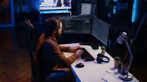 Computer Scientist Developing Code On Pc In Stock Footage Sbv 348844477 Storyblocks