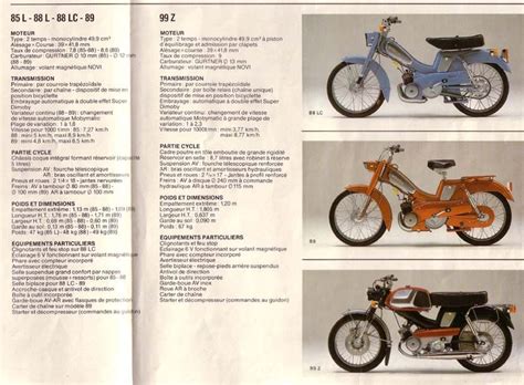 motobécane les mobylettes 85 88 89 99z mobylette motobécane motoconfort