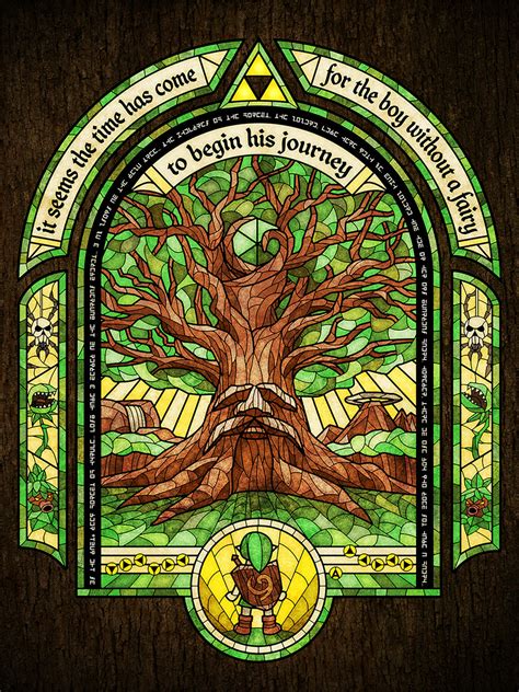 The Great Deku Tree By Cory Freeman R Imaginarystainedglass