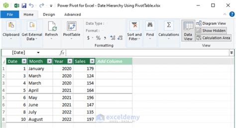 Create Date Hierarchy In Excel Pivot Table With Easy Steps