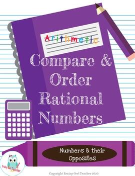 Compare Order Rational Numbers Lesson By Brainy Owl Teacher TPT