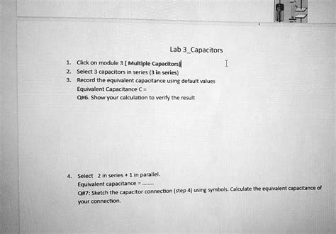 SOLVED Lab 3 Capacitors Click On Module 3 Multiple Capacitors